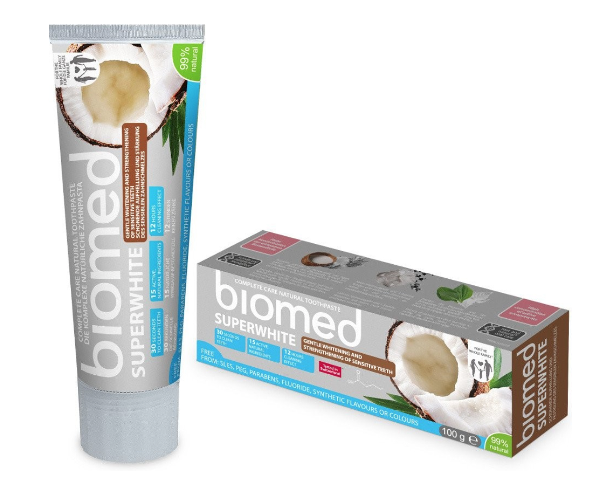 Biomed SUPERWHITE zubná pasta 100g | lekáreň MAGISTER.sk