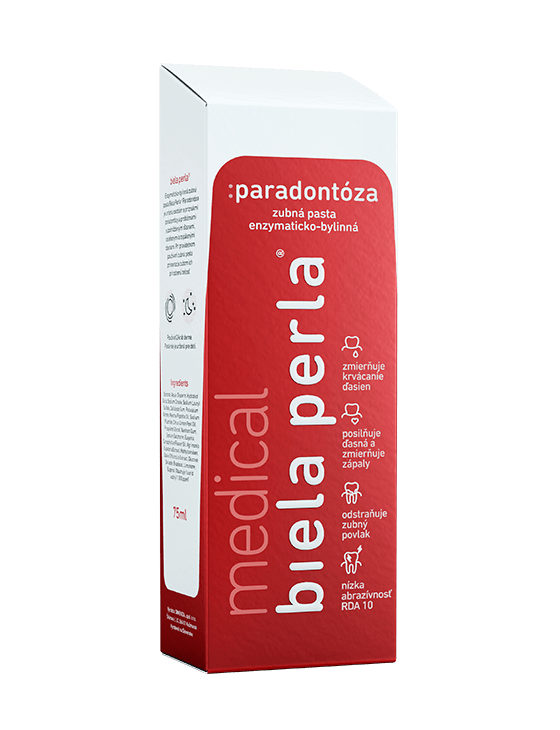 Biela perla zubná pasta proti paradentóze :paradontóza 75ml ...