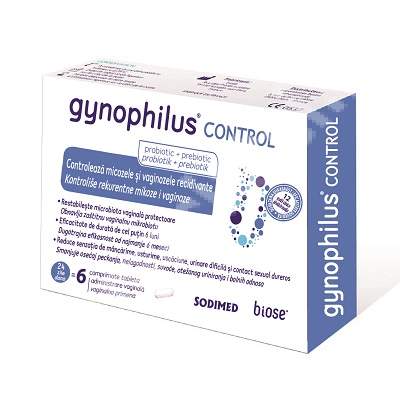 Gynophilus Control 6 vaginálnych tabliet | internetová lekáreň MAGISTER.sk